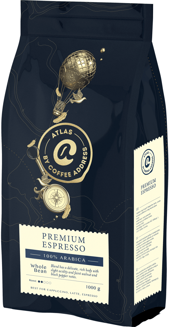Atlas Premium Espresso UTZ kohvioad, 1 kg – Products – coffeeaddress